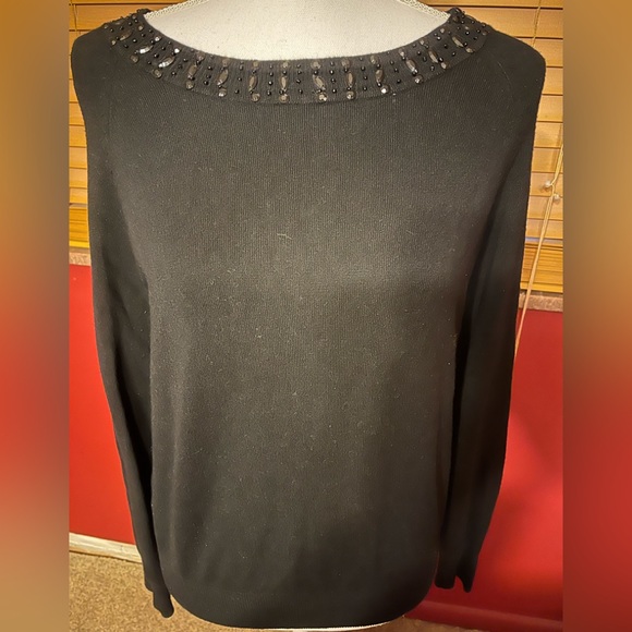 George | Sweaters | Beautiful Black Embellished Sweater | Poshmark